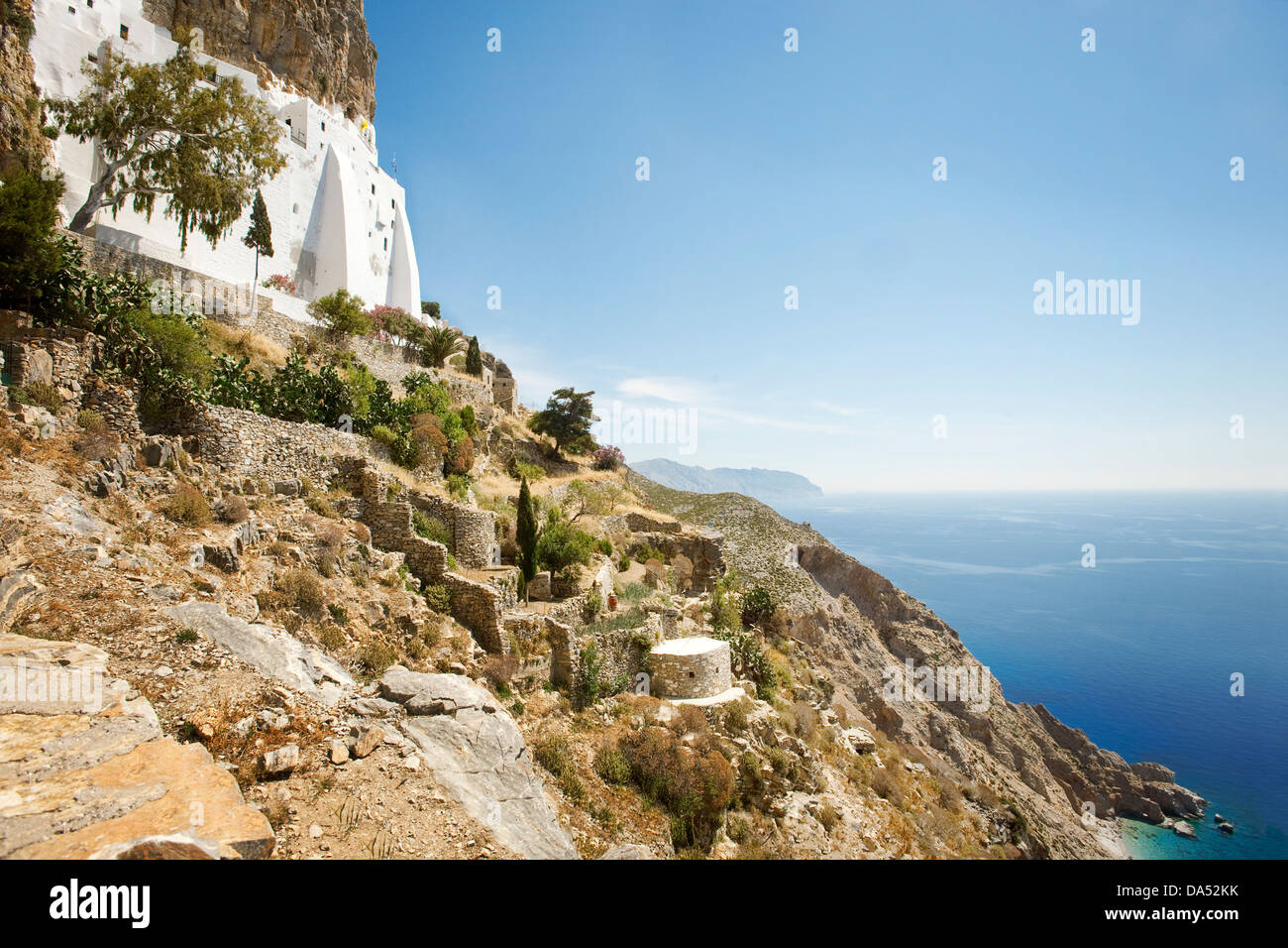 Monastery, Amorgos, Greece Stock Photo - Alamy