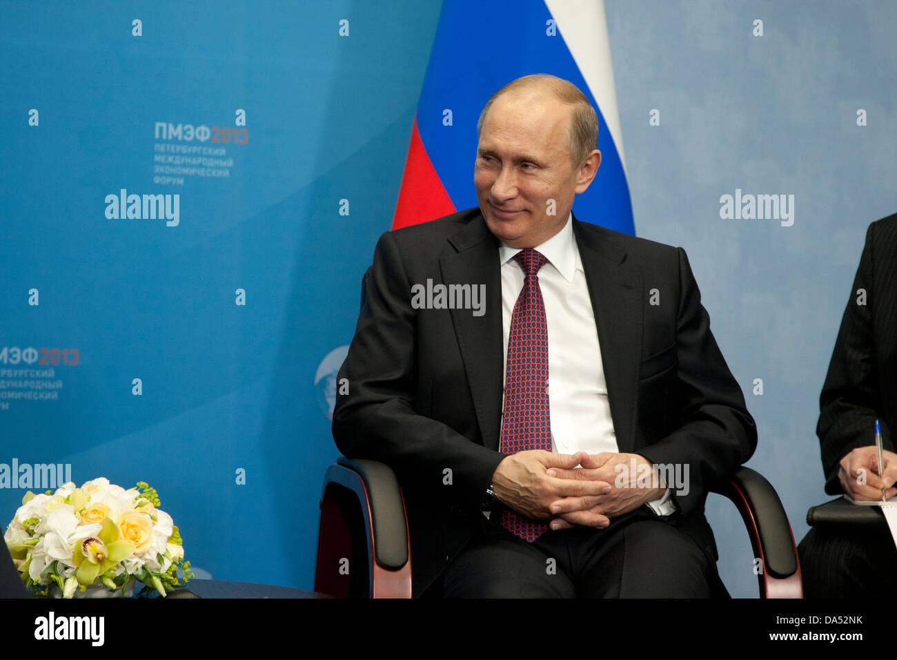 Russian president Vladimir Putin meeting Dutch premier Mark Rutte at ...