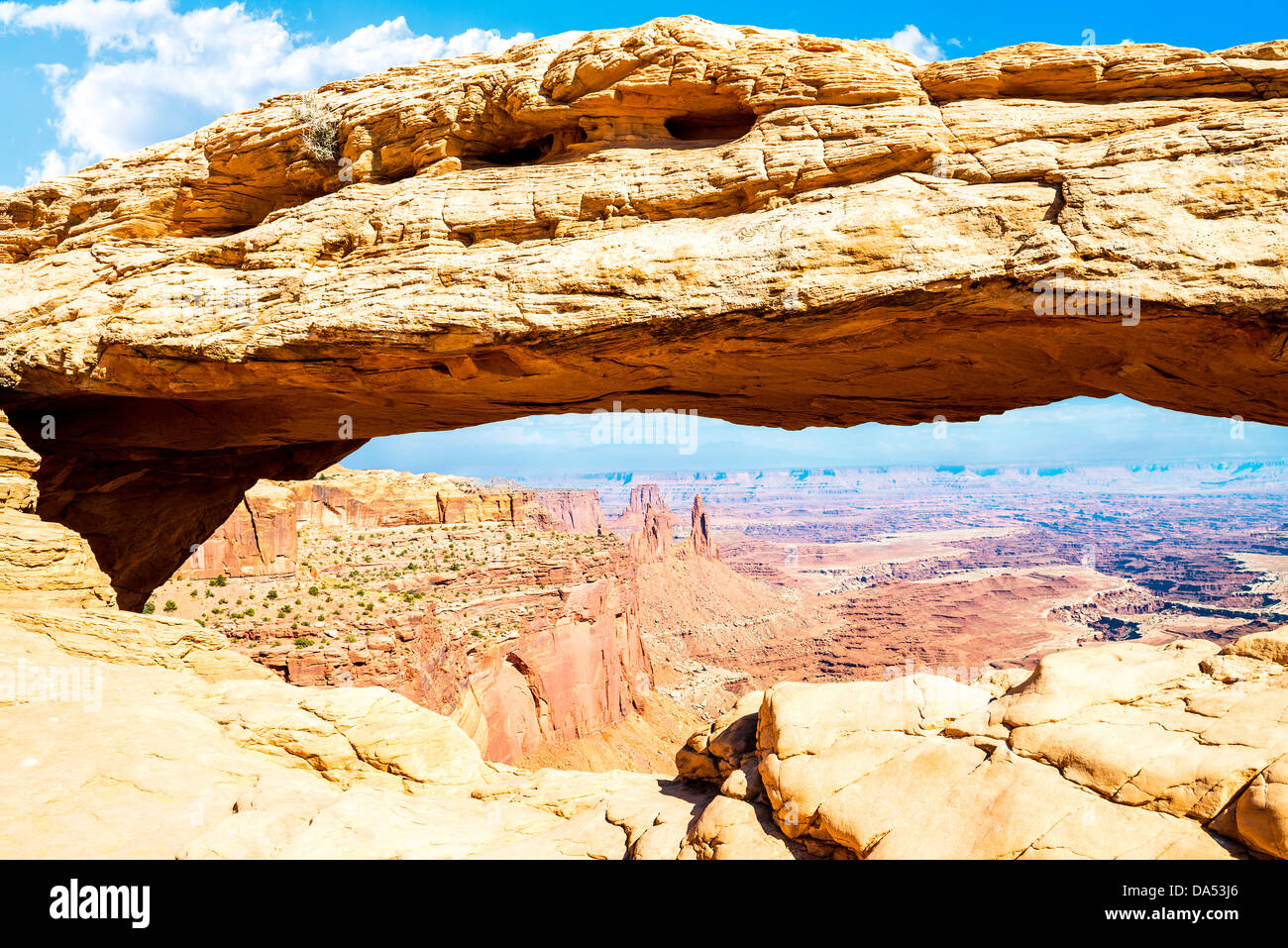 famous Mesa Arch near Moab city, Utah, USA Stock Photo - Alamy