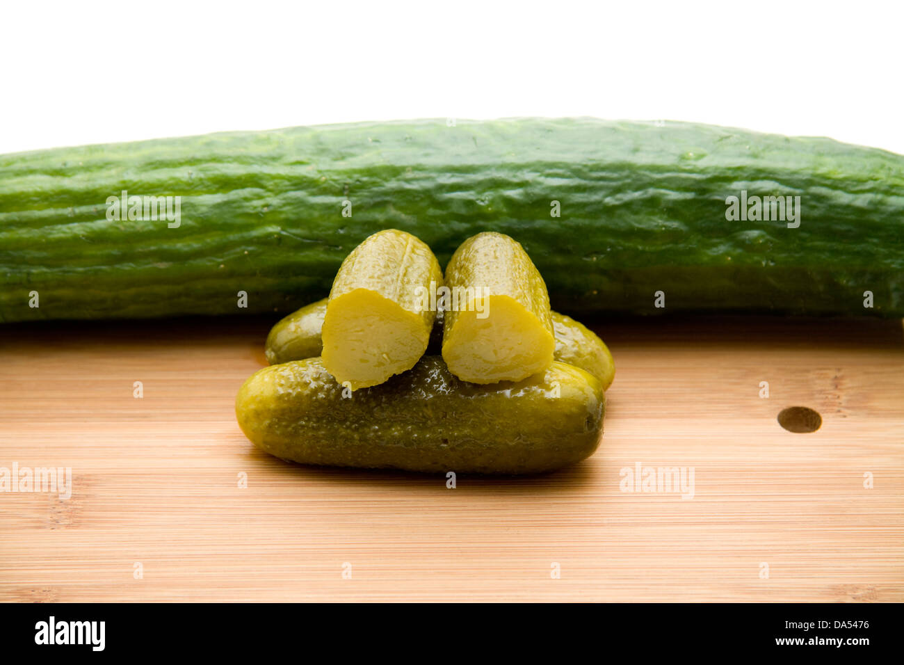 Spice cucumbers and salad cucumber Stock Photo - Alamy