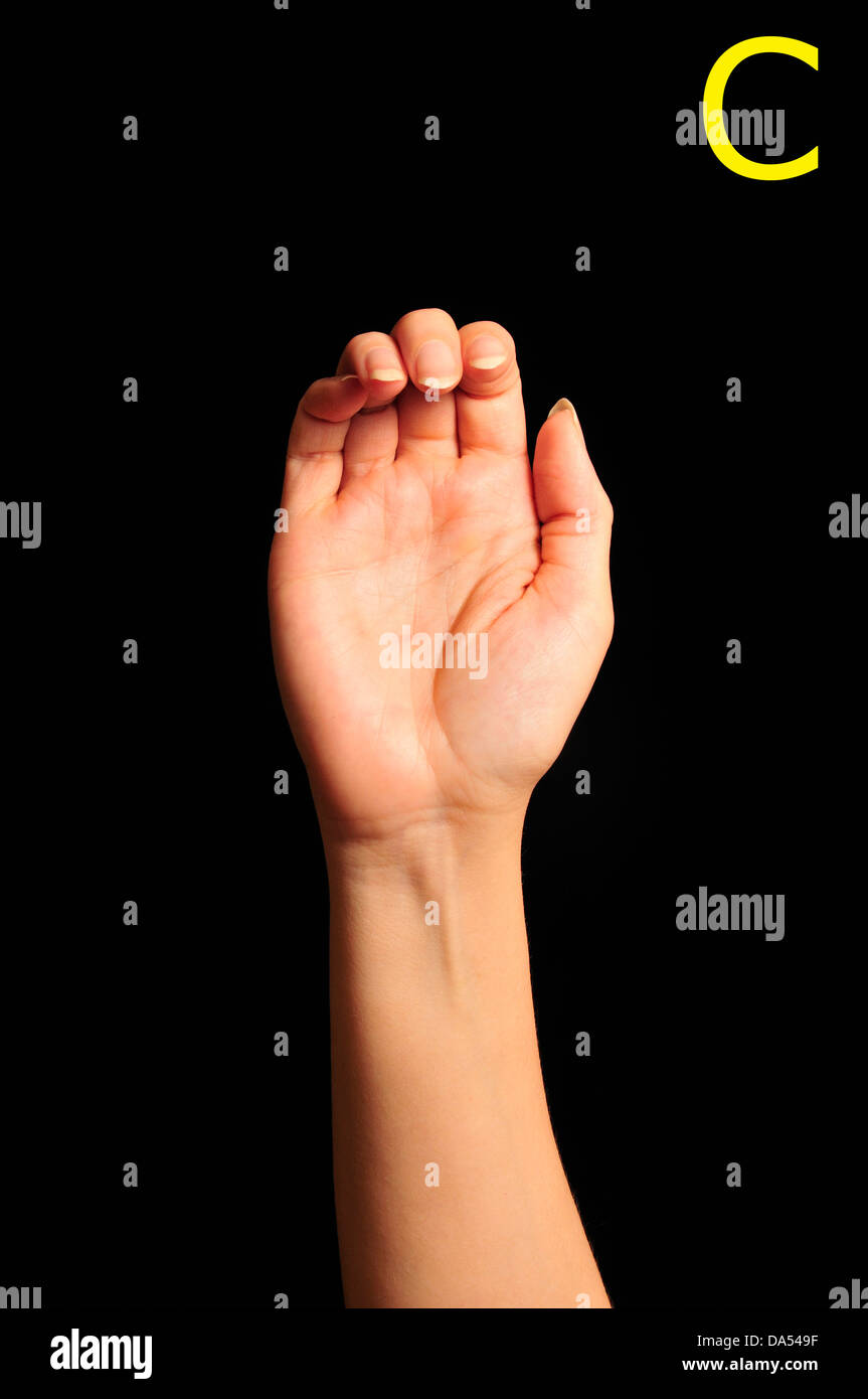 Asl alphabet hi-res stock photography and images - Alamy