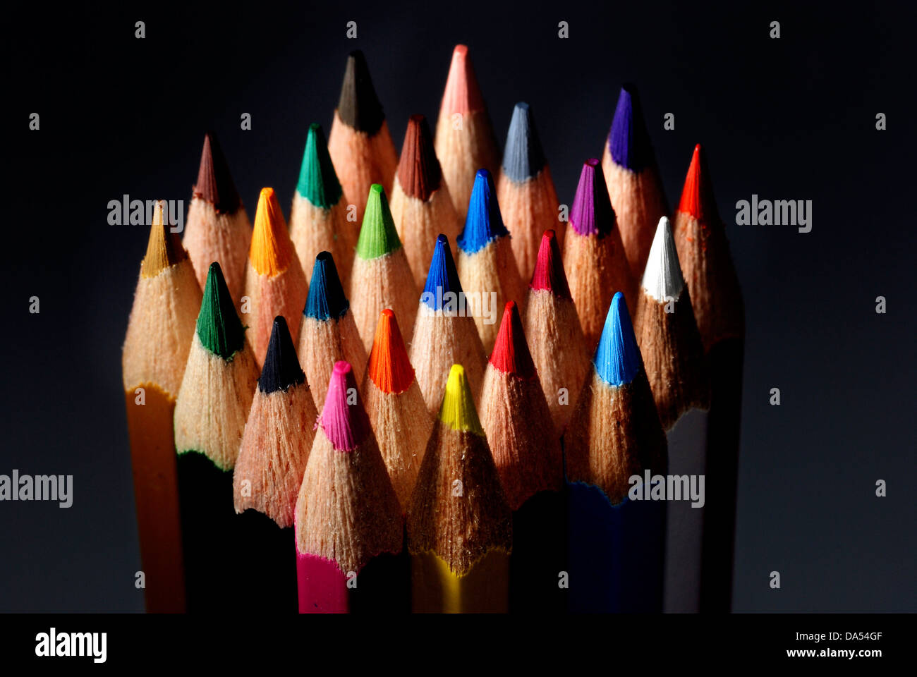 set of colored pencils Stock Photo - Alamy