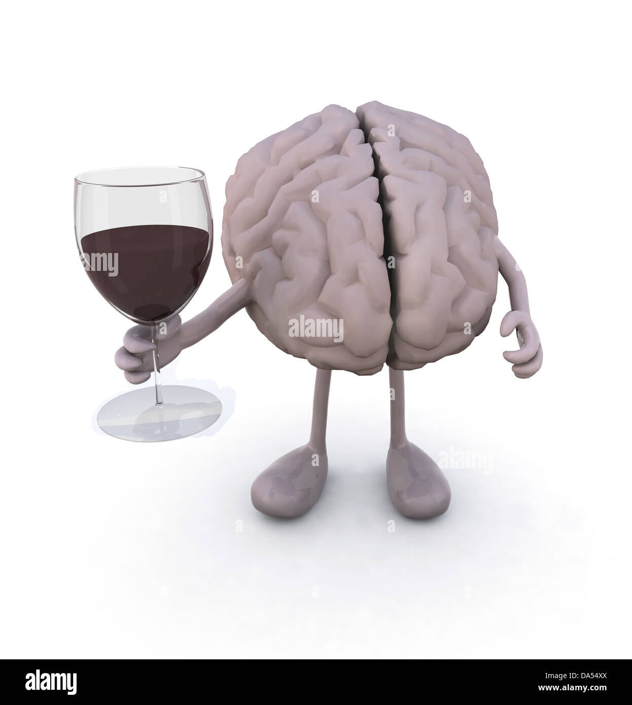 Alcohol brain 3d hi-res stock photography and images - Alamy