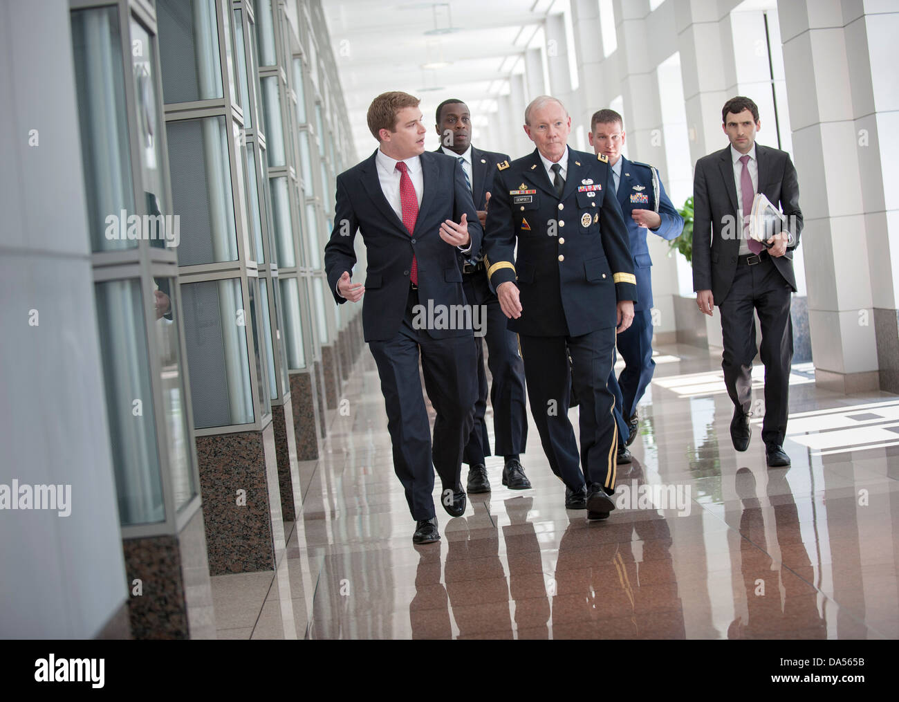 US Chairman Joint Chiefs of Staff Army Gen. Martin Dempsey arrives to ...
