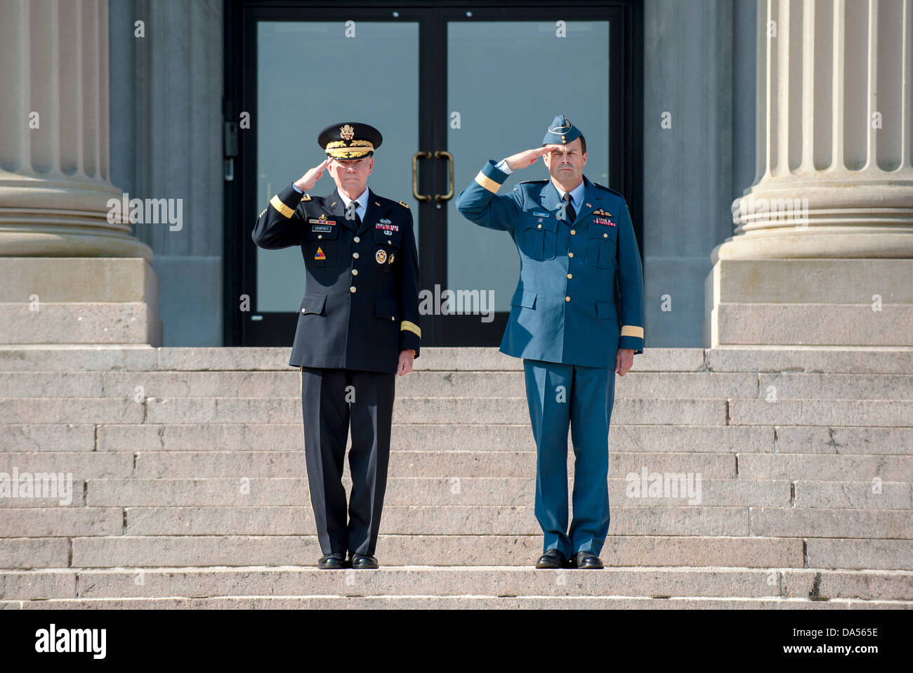 US Chairman Joint Chiefs of Staff Army Gen. Martin Dempsey and Canadian ...