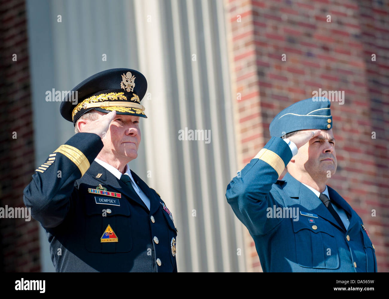 US Chairman Joint Chiefs of Staff Army Gen. Martin Dempsey and Canadian ...