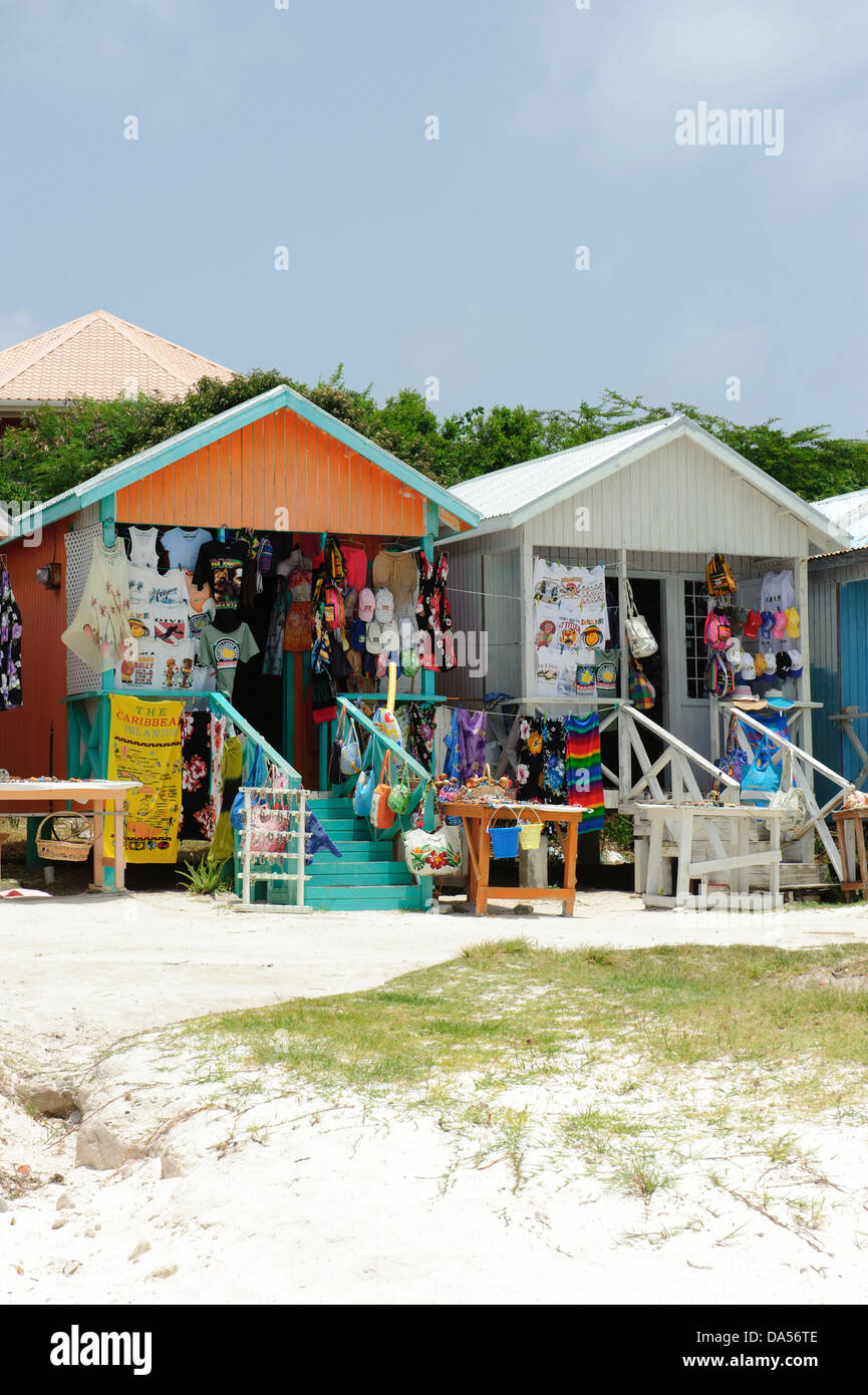 Beach Sellers and shops Stock Photo - Alamy