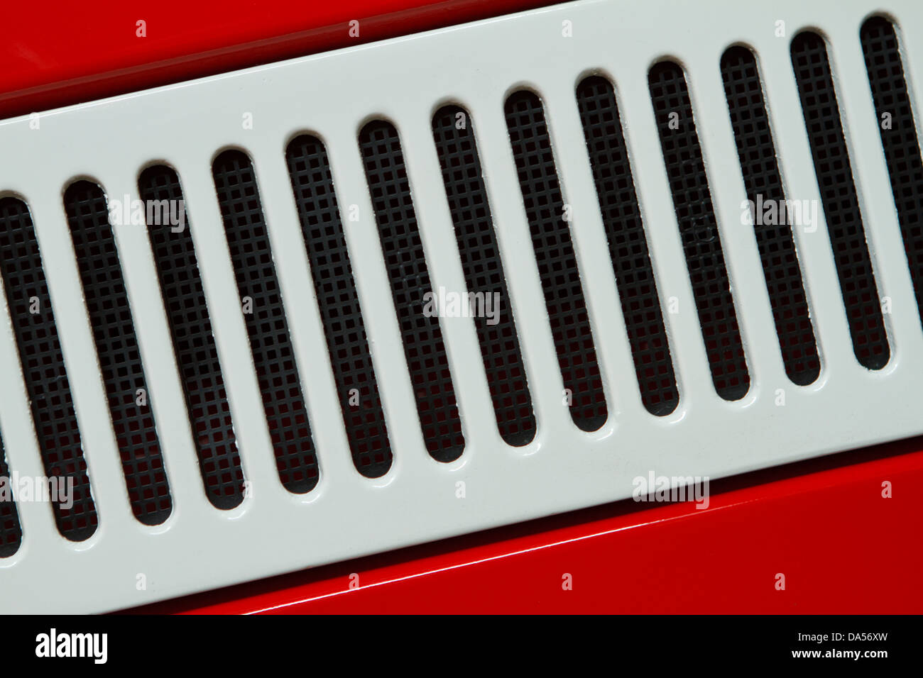 Closeup of a metal car grill Stock Photo - Alamy