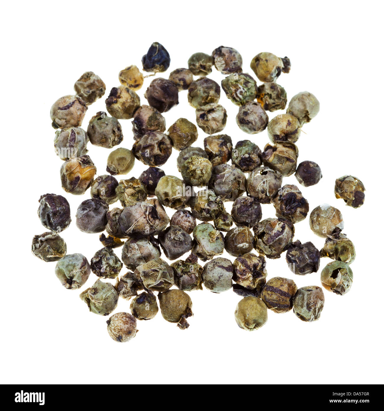 top view of green pepper peppercorns close up Stock Photo - Alamy