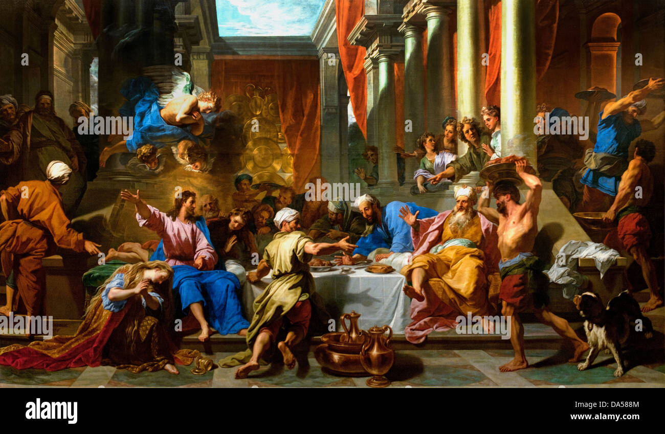 Christ at Supper with Simon the Pharisee 1706 Jean Baptiste Jouvenet ...