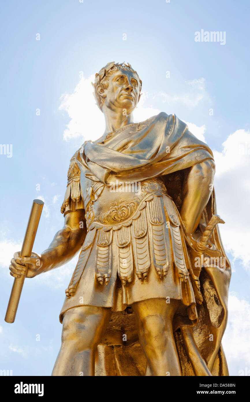 England, London, Chelsea, The Royal Hospital, Statue of Charles II ...
