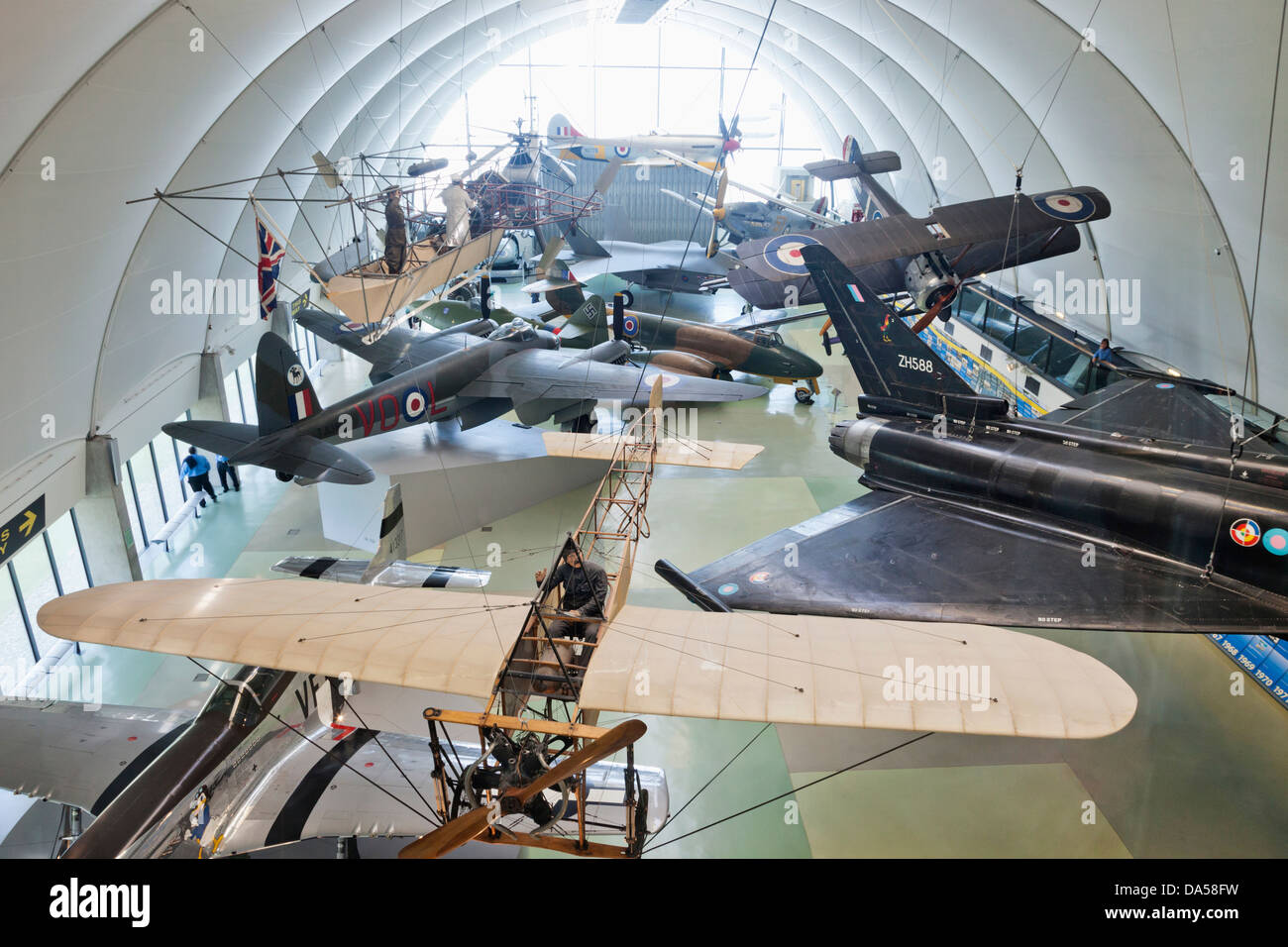 England, London, Hendon, The Royal Airforce Museum, Display of Vintage ...
