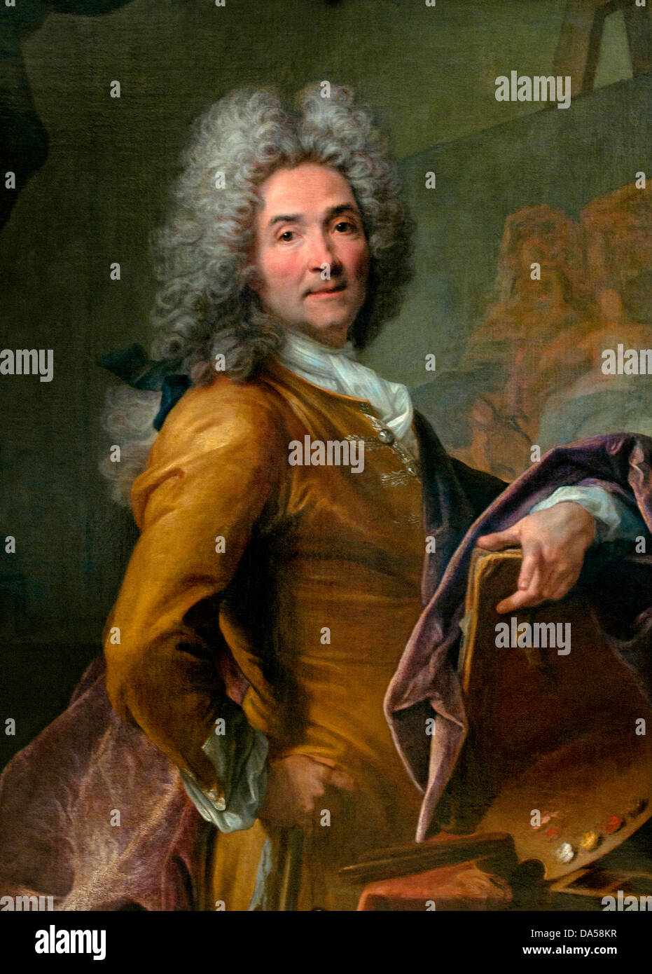 Autoportrait a la palette - self portrait with Palette by Joseph Vivien ...