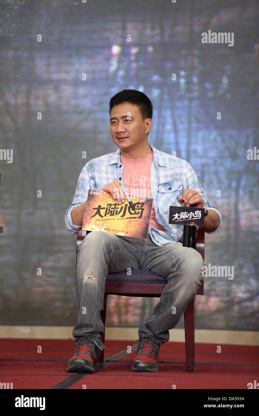 Hu Jun at press conference of a new TV drama in Hengdian, Zhejiang ...