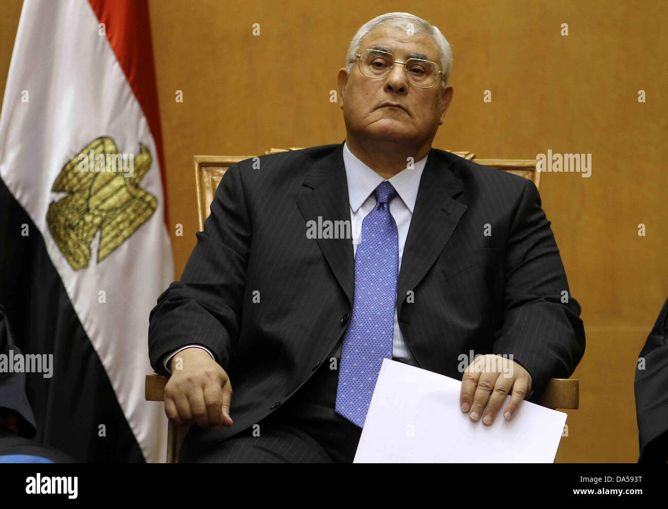 Cairo, Cairo, Egypt. 4th July, 2013. Egypt's chief justice Adly Mansour ...