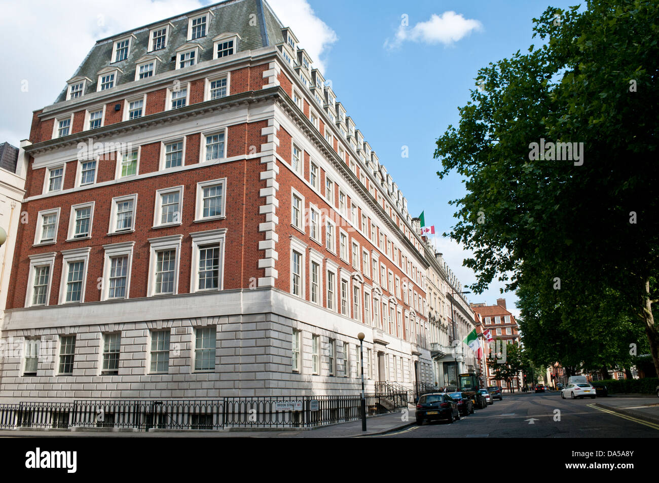 Embassies, Grosvenor Square, London, W1, UK Stock Photo - Alamy