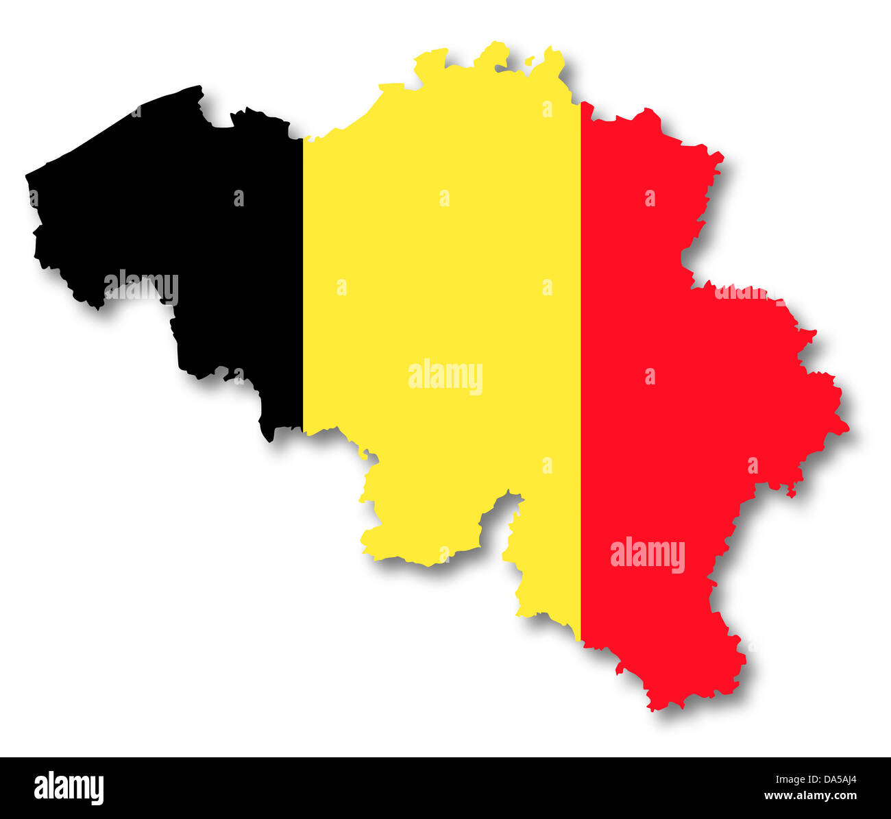 Map and flag of Belgium Stock Photo - Alamy