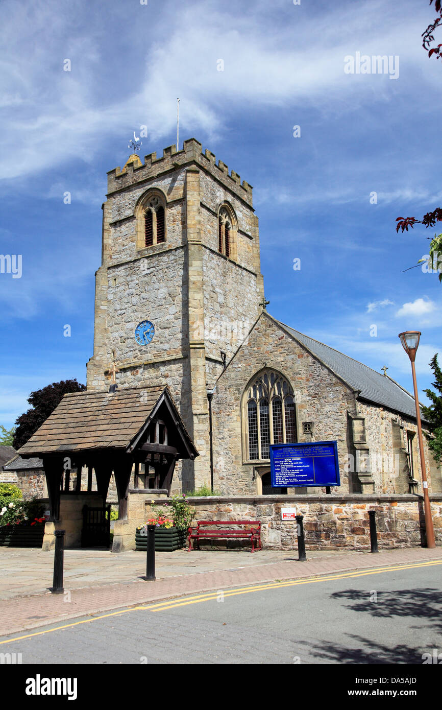 St Mary’s Church, Chirk, Wrexham, North Wales Stock Photo - Alamy