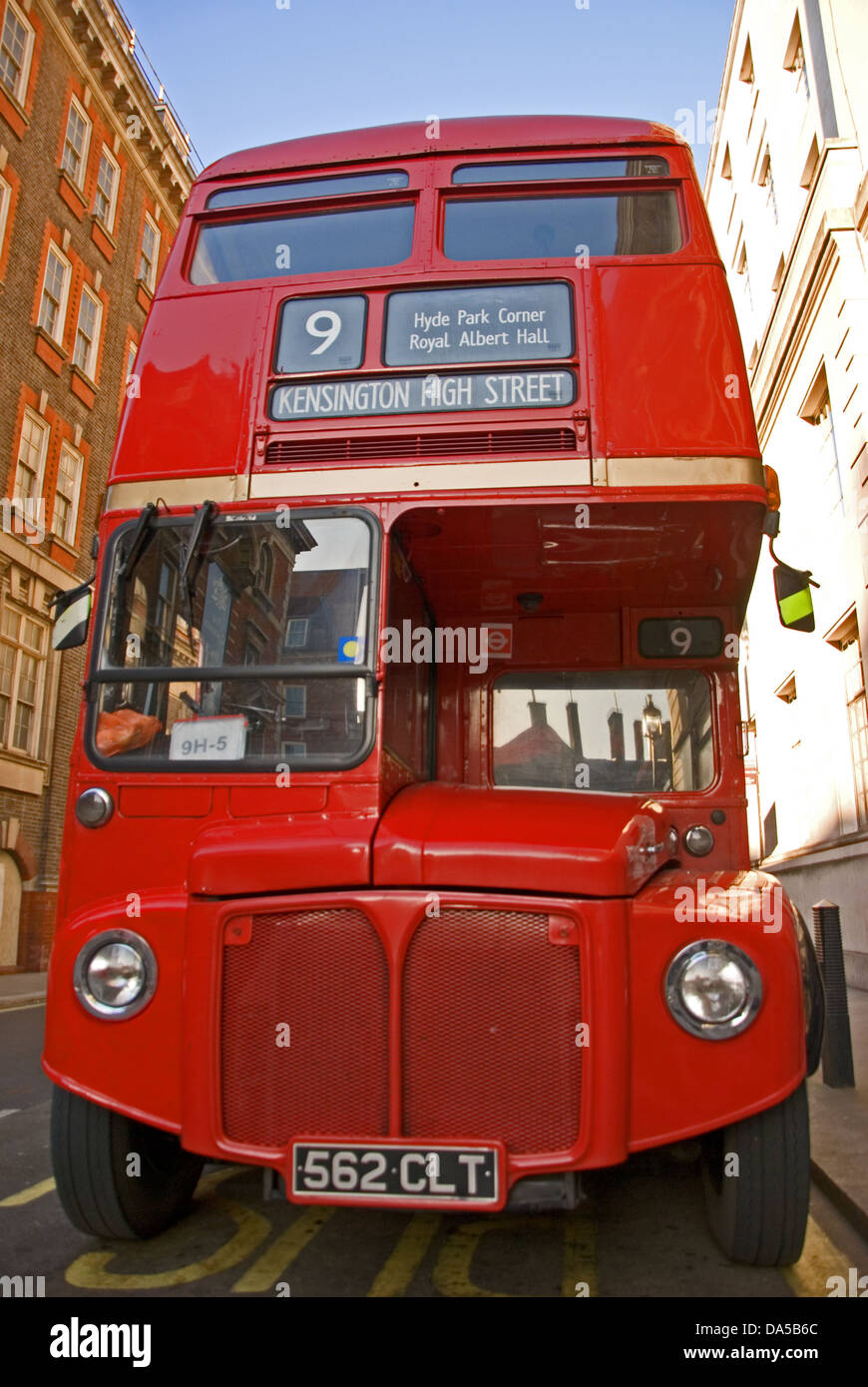British Double Decker Bus Front
