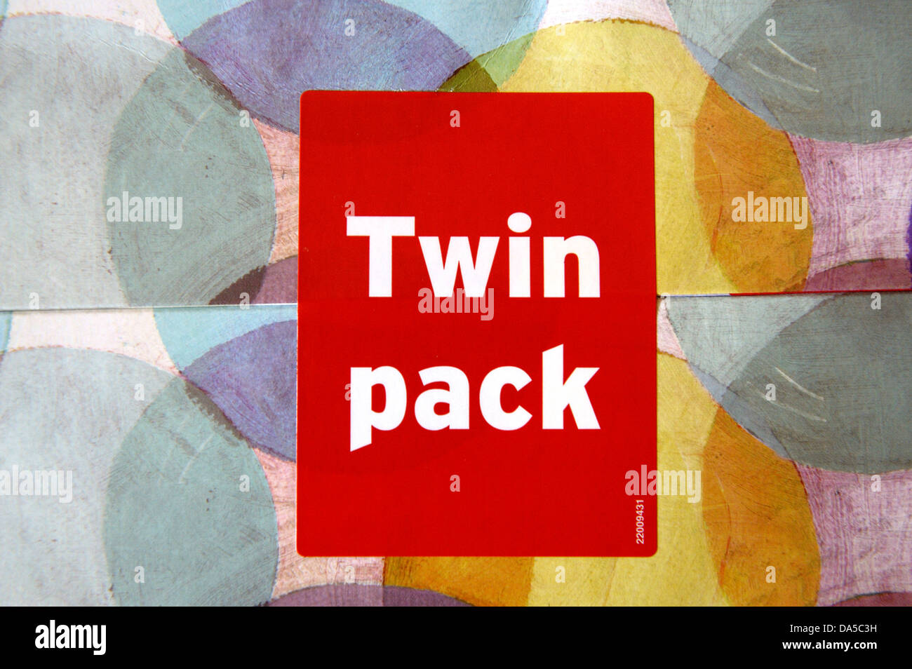 Twin Pack retail message Stock Photo - Alamy