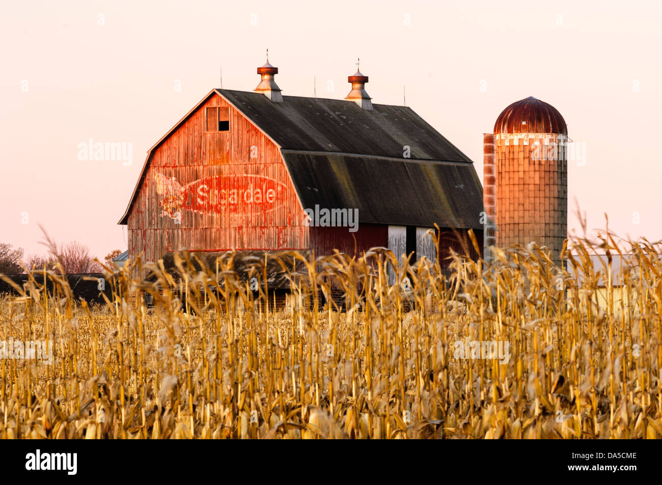 Corn field barn hi-res stock photography and images - Alamy