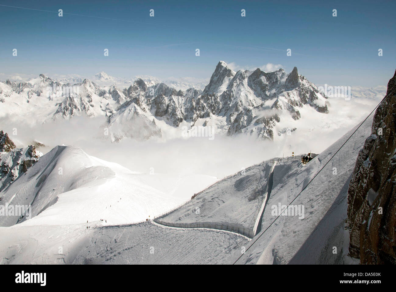 Aiguille Du Midi Chamonix Mont Blanc Hi Res Stock Photography And