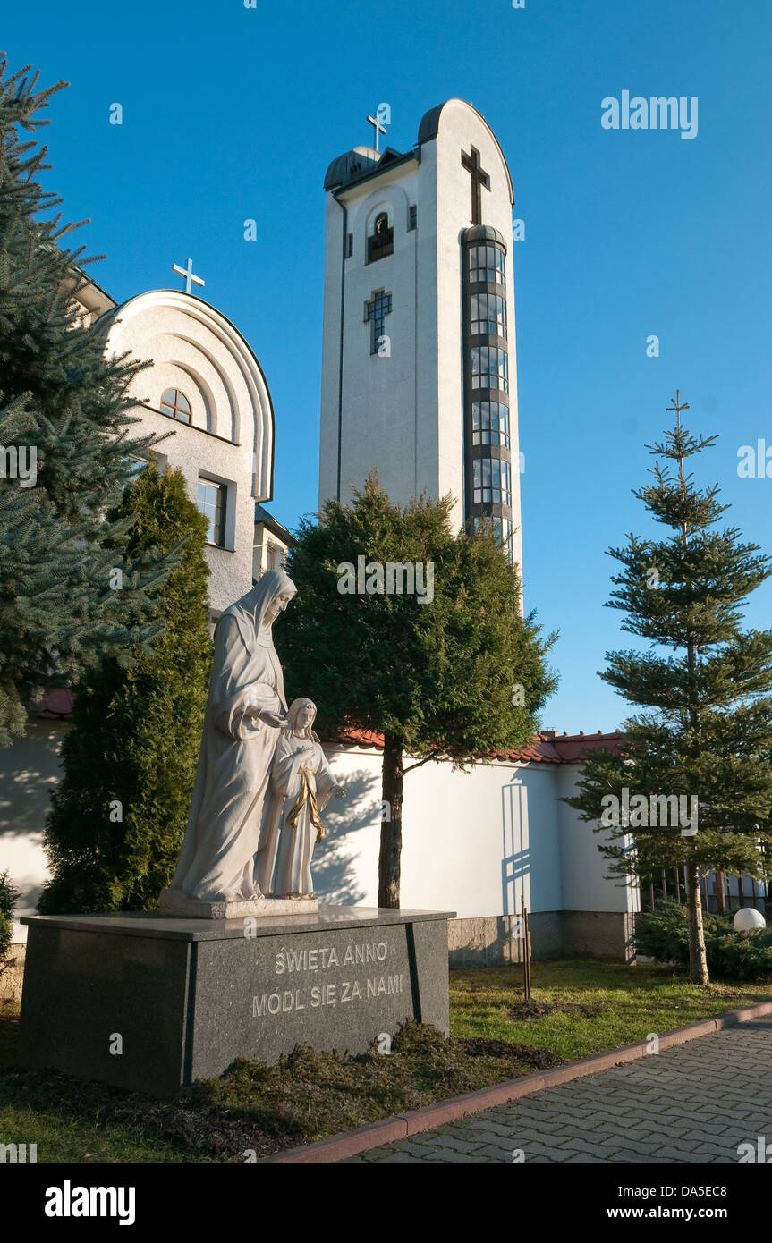 St. Anna sculpture at the back of Peter the Apostle parish church in ...