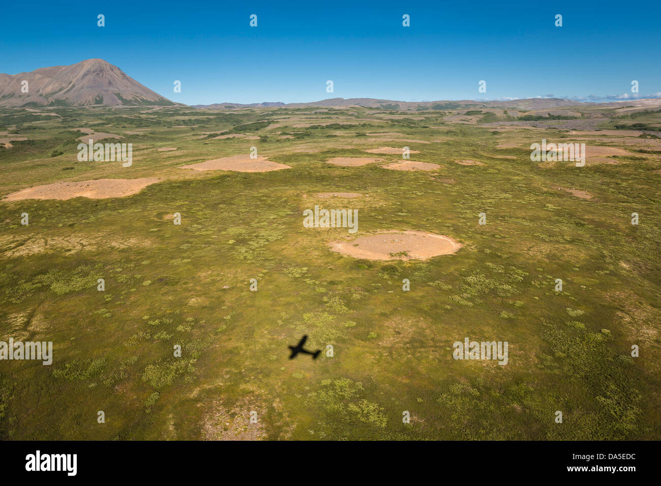 Aerial of shadow of airplane Northern Iceland Stock Photo - Alamy
