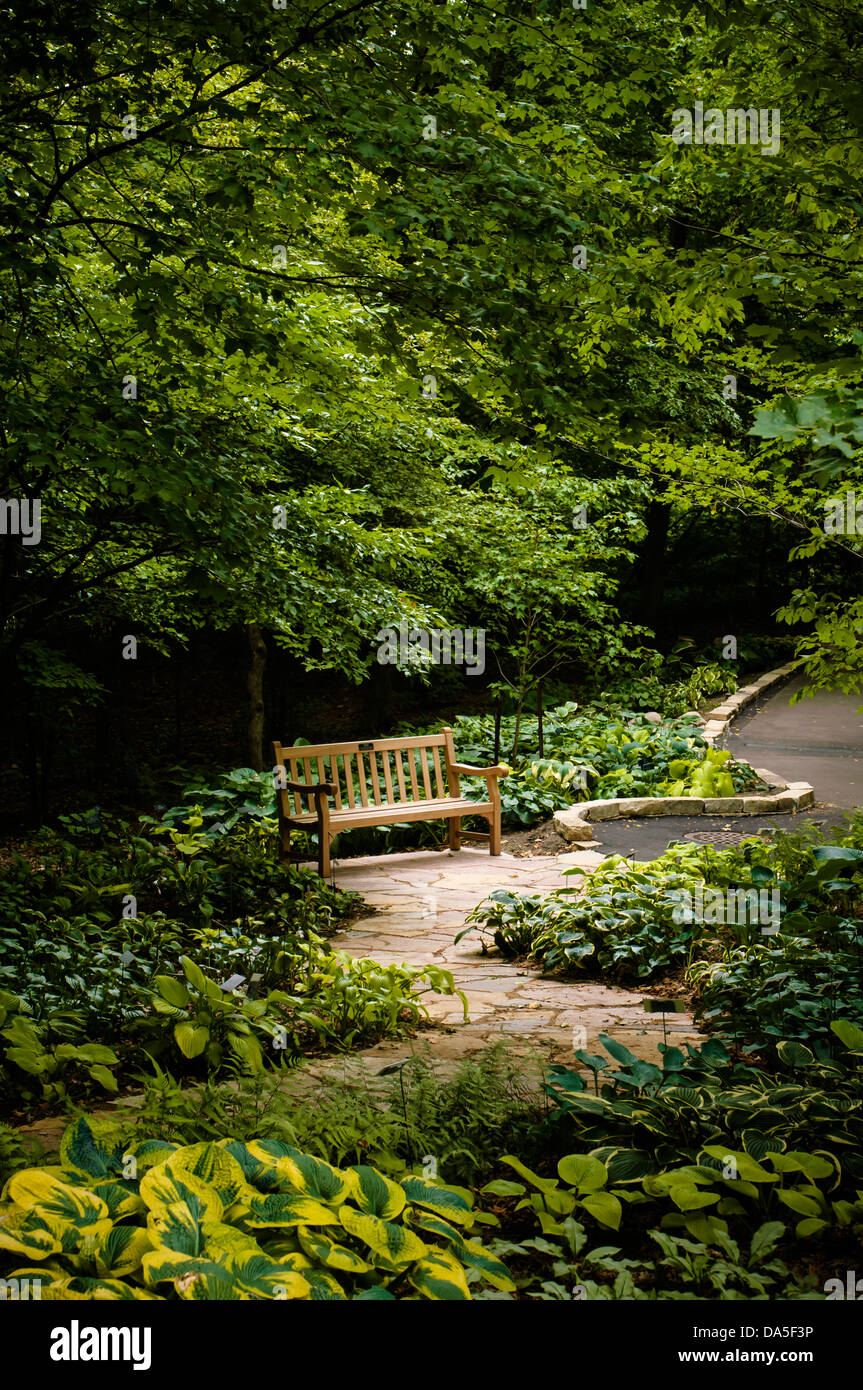 Walkway Bench Vertical High Resolution Stock Photography and Images - Alamy