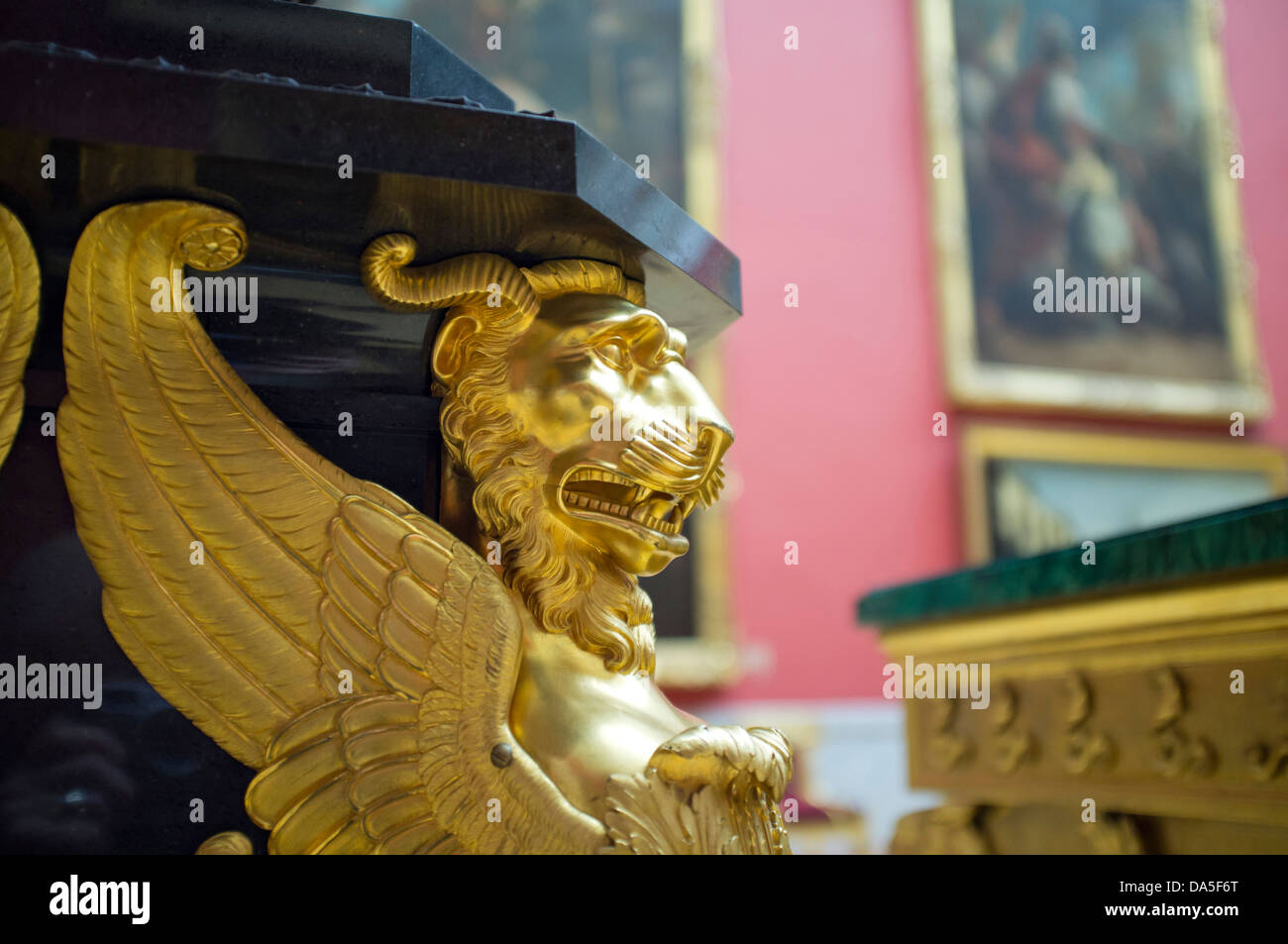Gold eagle table leg in State Hermitage Museum, one of largest & oldest ...