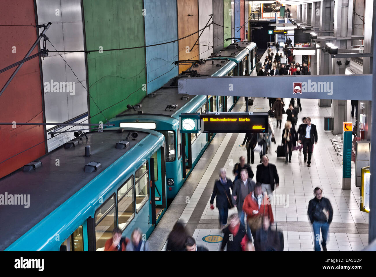 Metro Station at the fair in Frankfurt, Germany Stock Photo - Alamy