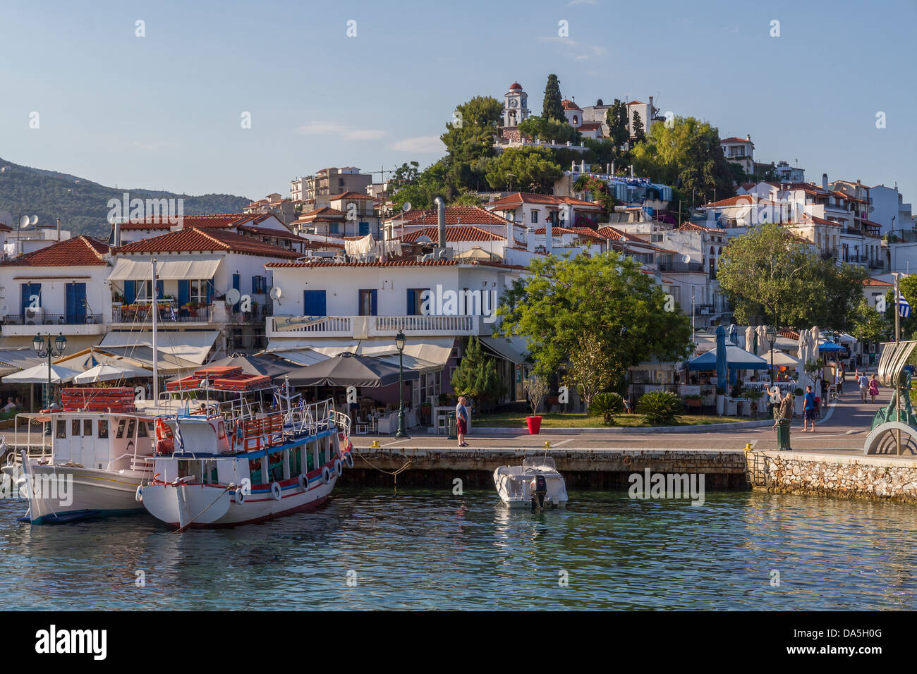 Harbour skiathos town hi-res stock photography and images - Alamy