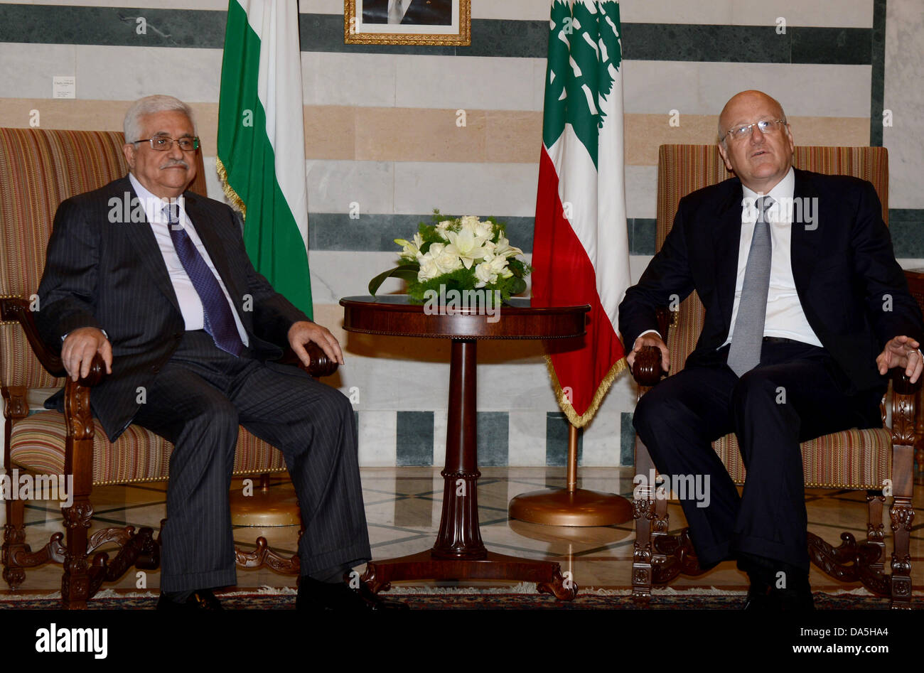 July 4, 2013 - Beirut, Beirut, Lebanon - Lebanese Prime Minister Najib ...
