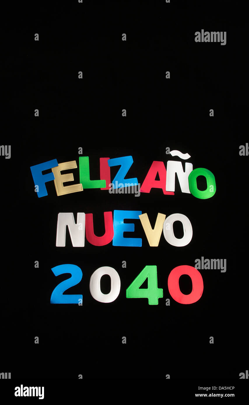 FELIZ ANO NUEVO 2040 Stock Photo - Alamy