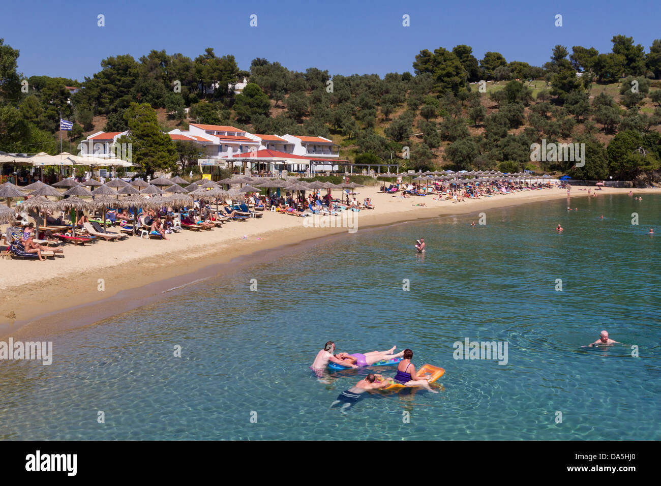 Greece, Sporades, Skiathos, Troulos beach Stock Photo - Alamy