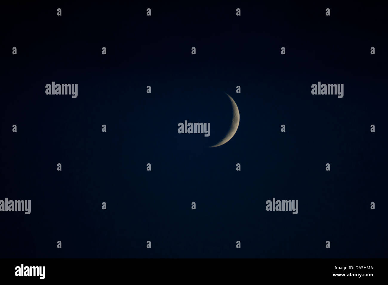 Sky blue [crescent moon] hi-res stock photography and images - Alamy