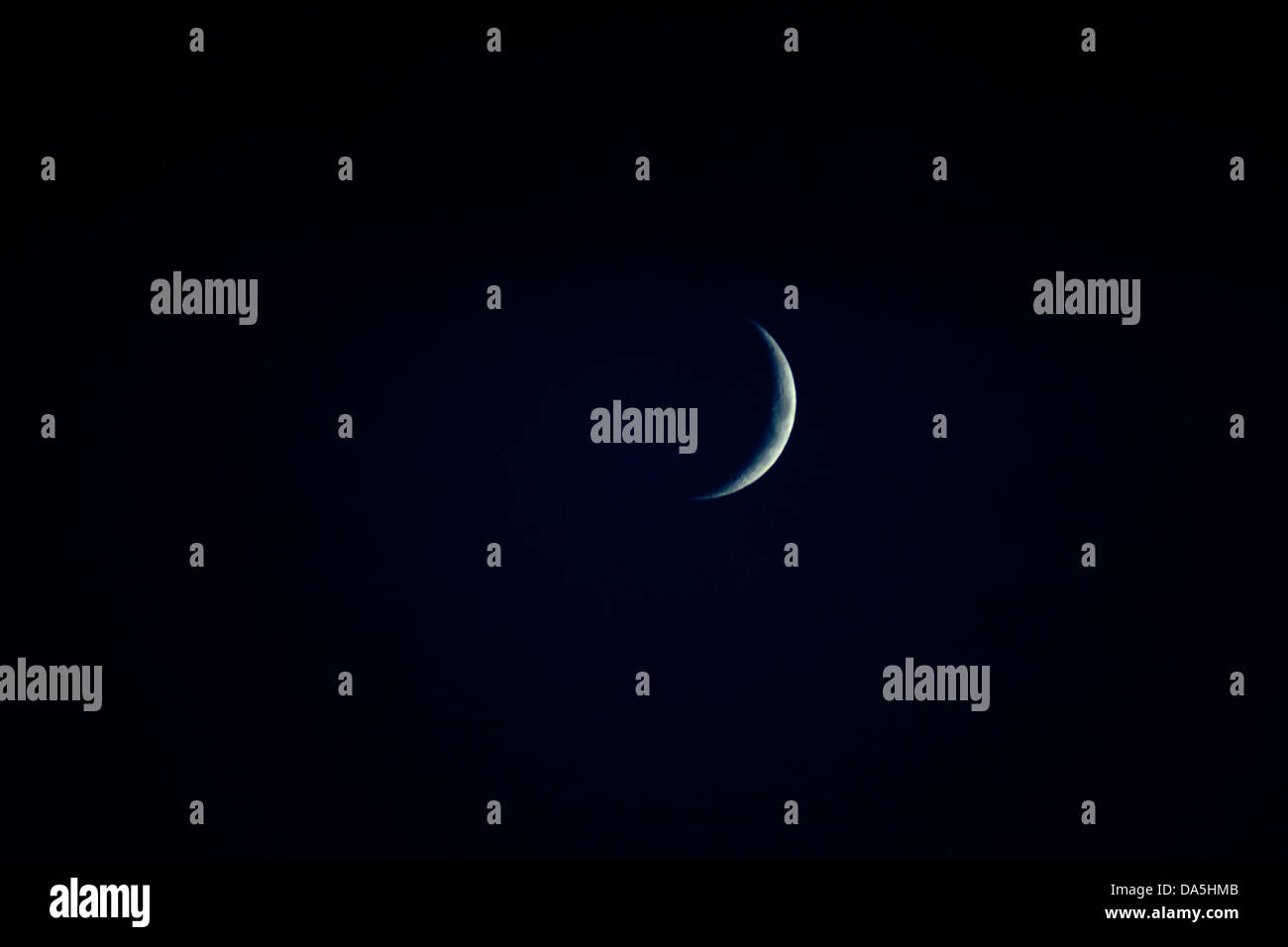 Sky blue [crescent moon] hi-res stock photography and images - Alamy