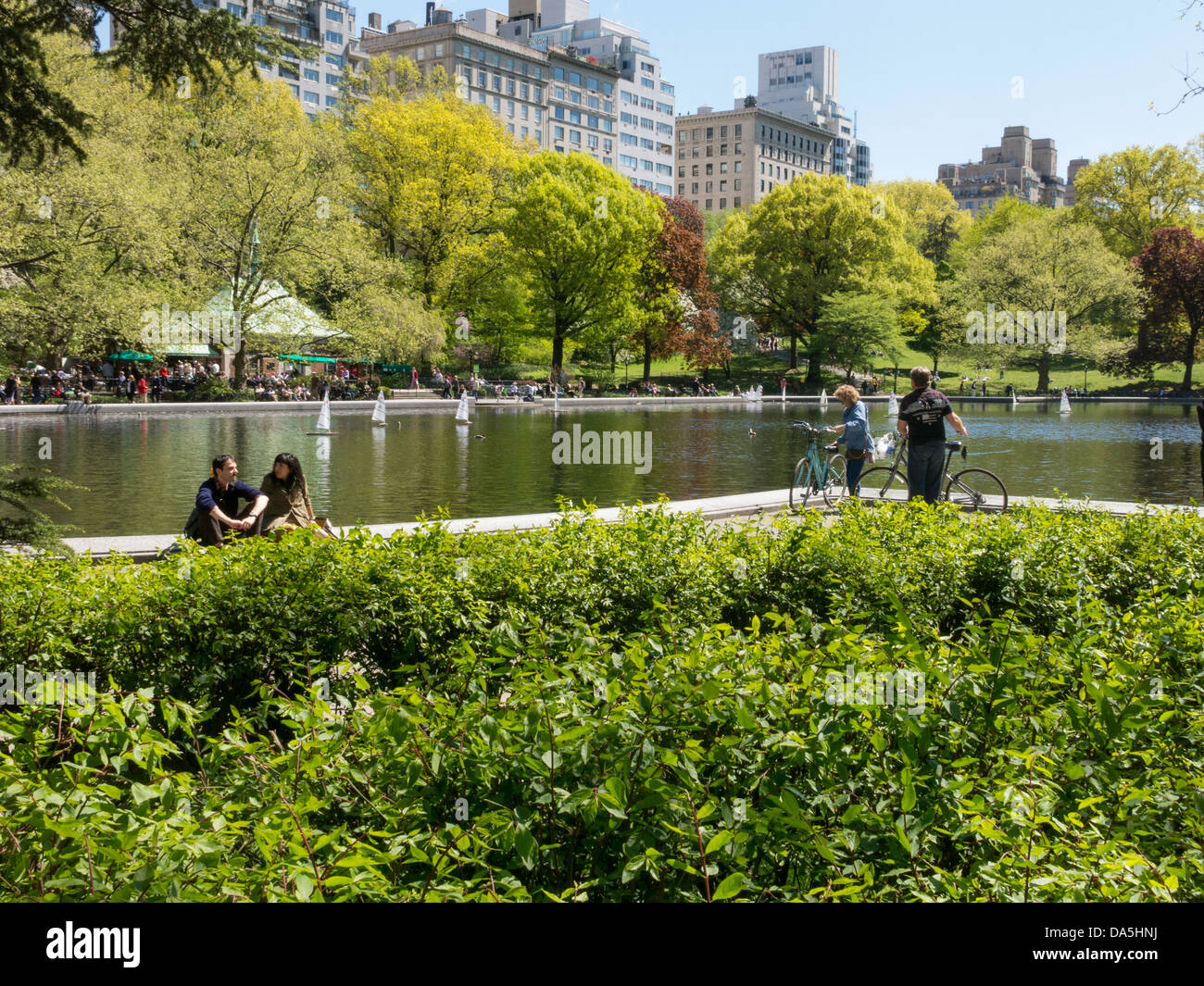 Conservatory Water in Central Park, New York City Stock Photo - Alamy