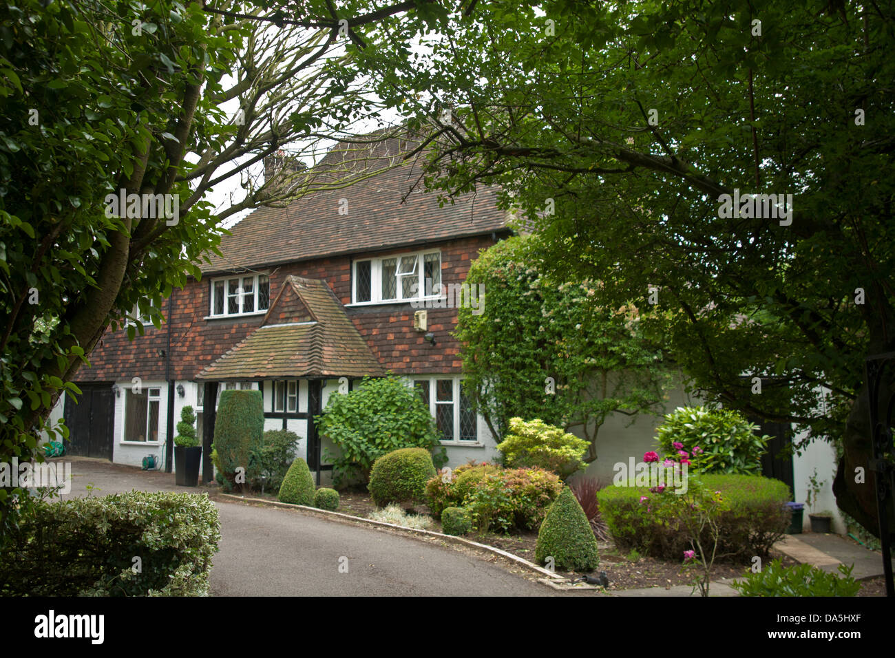 Facade of house in Wimbledon, London, England, United Kigdom, GB Stock ...