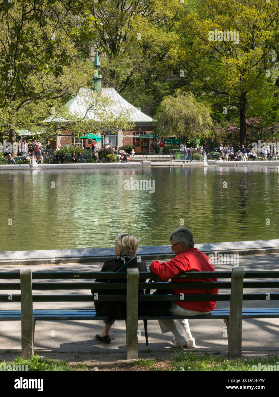 Conservatory Water in Central Park, New York City Stock Photo - Alamy