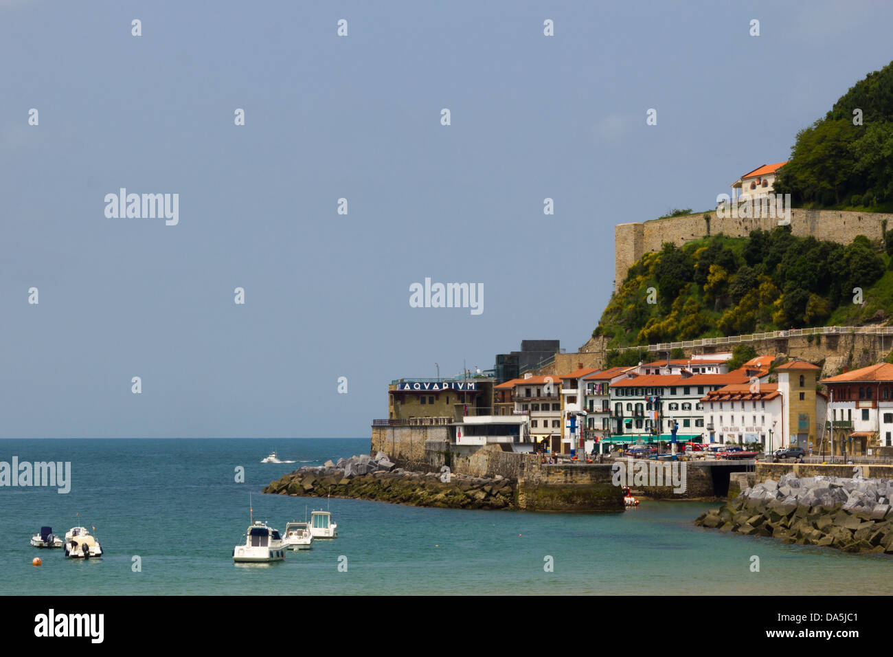 Donostia - San Sebastian harbour entrance Stock Photo - Alamy