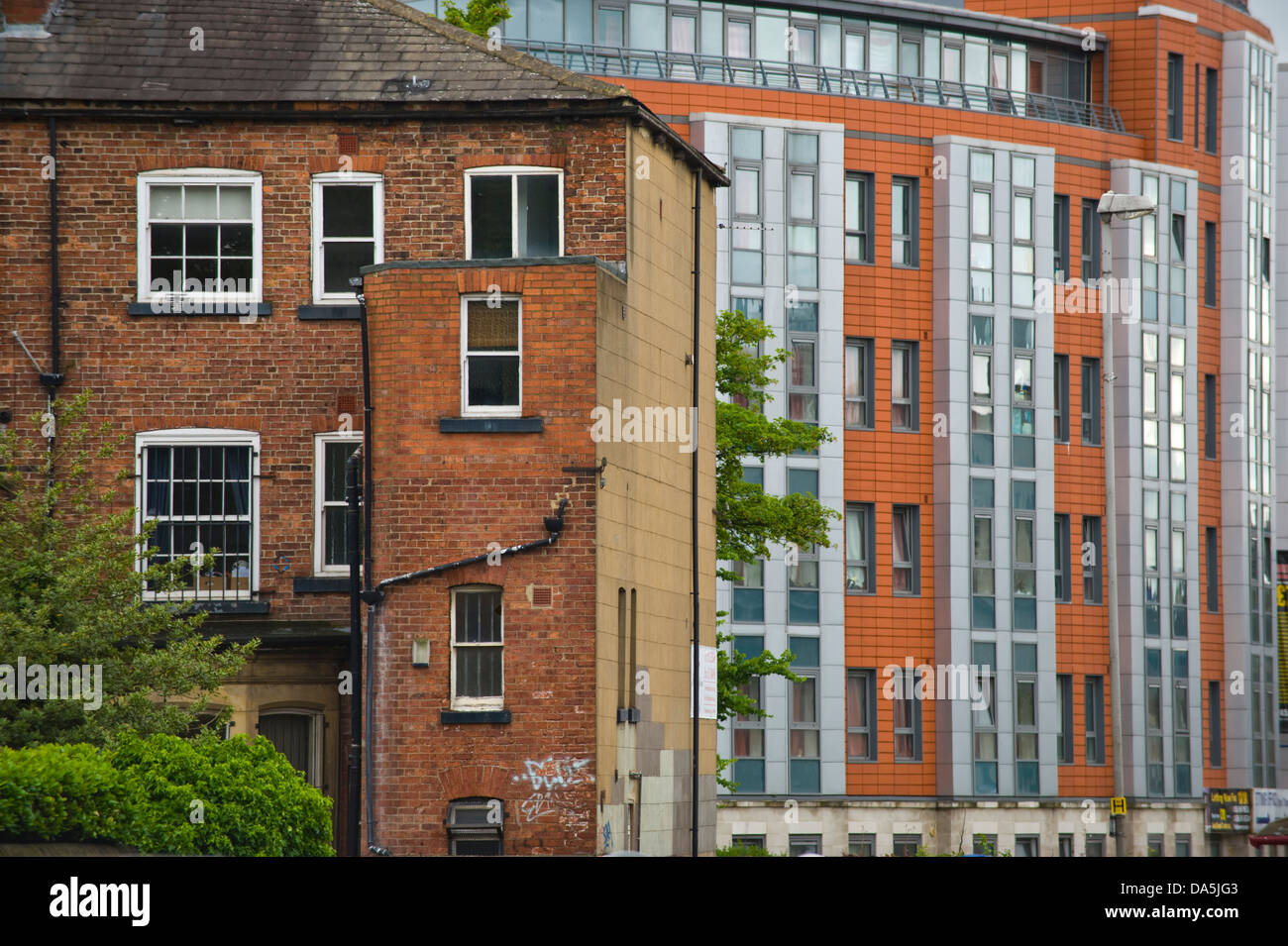 Old and modern architectural styles in Leeds West Yorkshire England UK ...