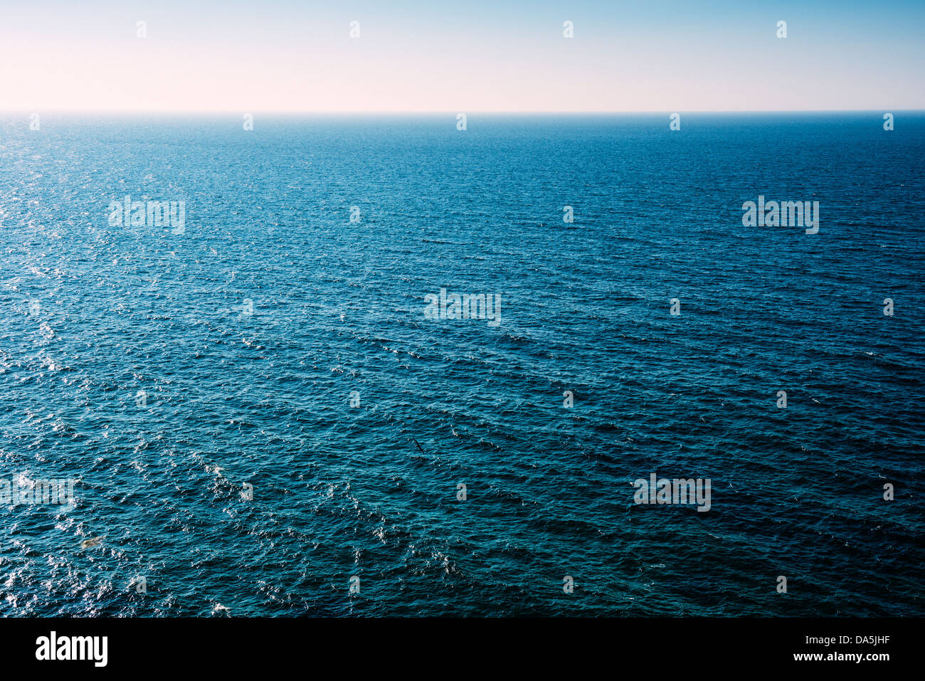 The blue sea and coast at Newquay Cornwall from the cliffs at Pentire ...