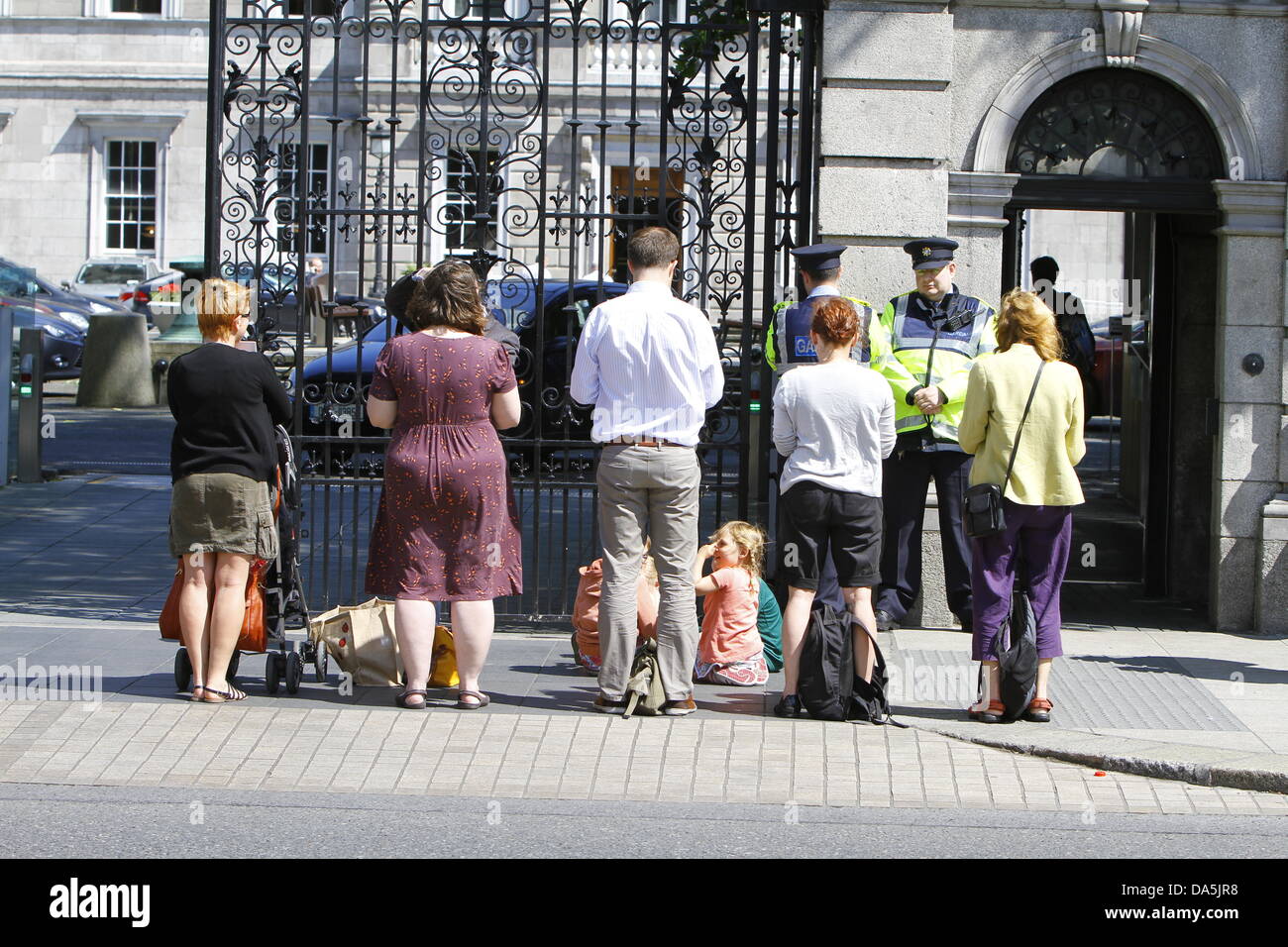 Dail protest hi-res stock photography and images - Alamy
