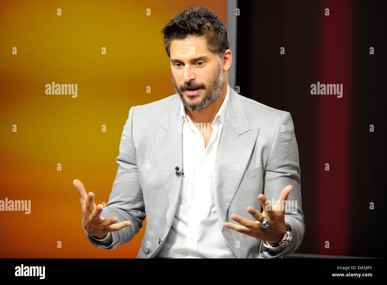 Toronto, Canada. July 4, 2013. American actor Joe Manganiello visits ...