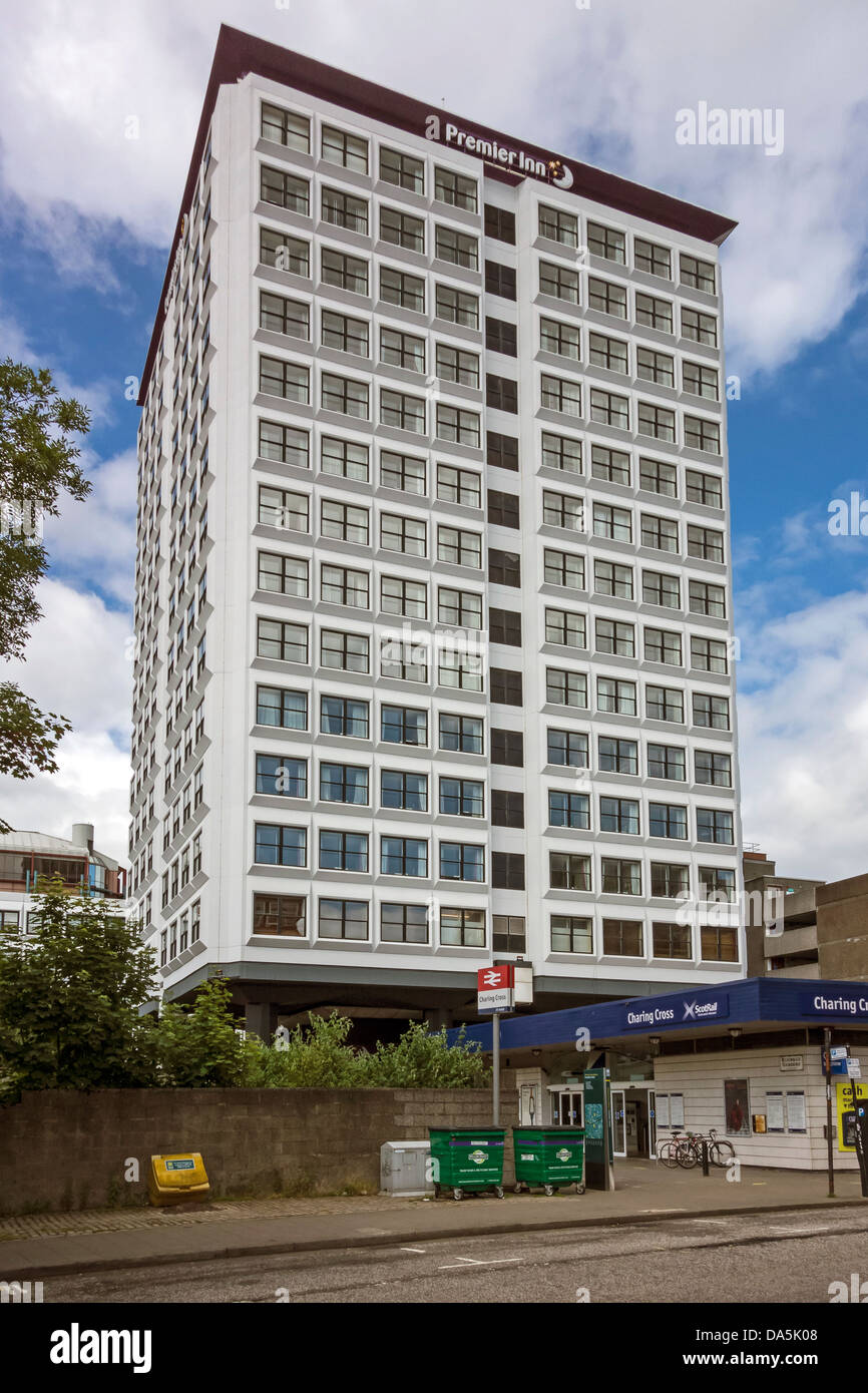 Premier Inn hotel at Charing Cross in central Glasgow Scotland with ...