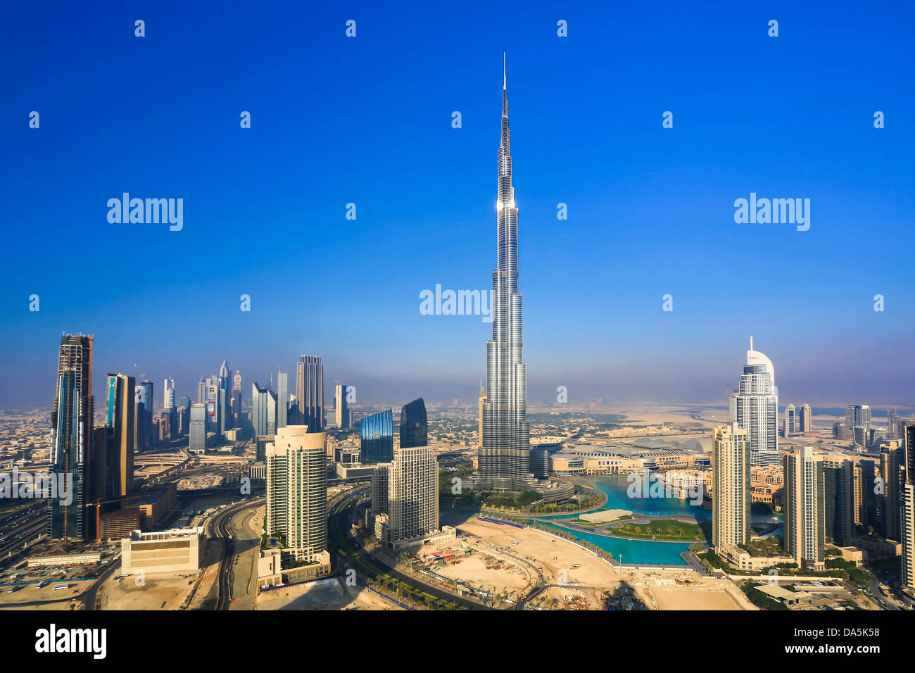 United Arab Emirates, UAE, Dubai, City, downtown, Burj Khalifa ...