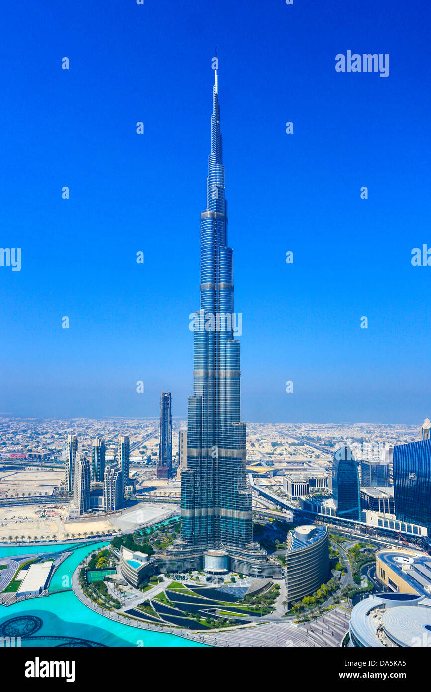 United Arab Emirates, UAE, Dubai, City, downtown, Burj Khalifa ...