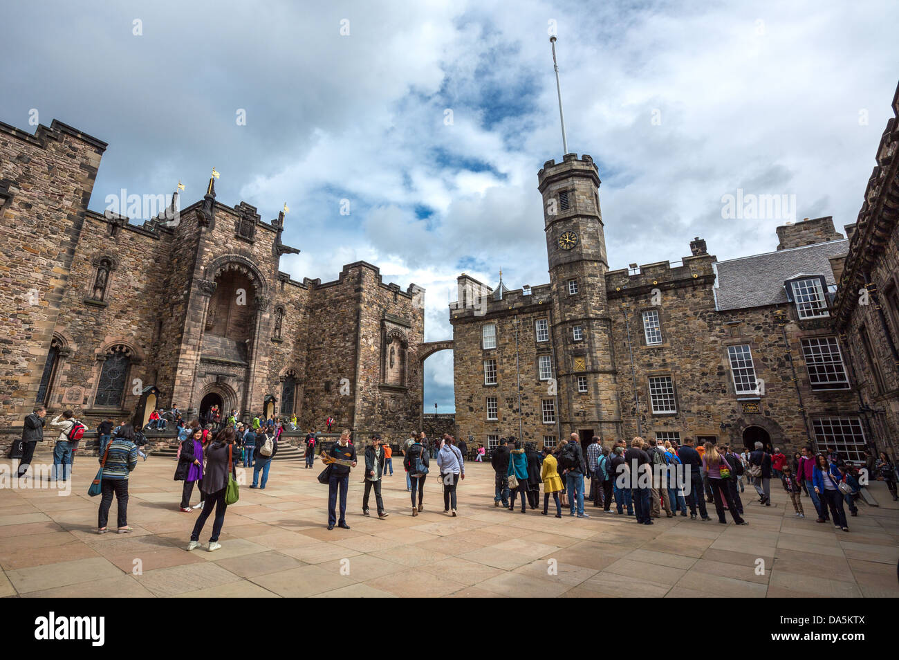 Europe Great Britain, Scotland, Edinburgh, the Royal Palace square of ...