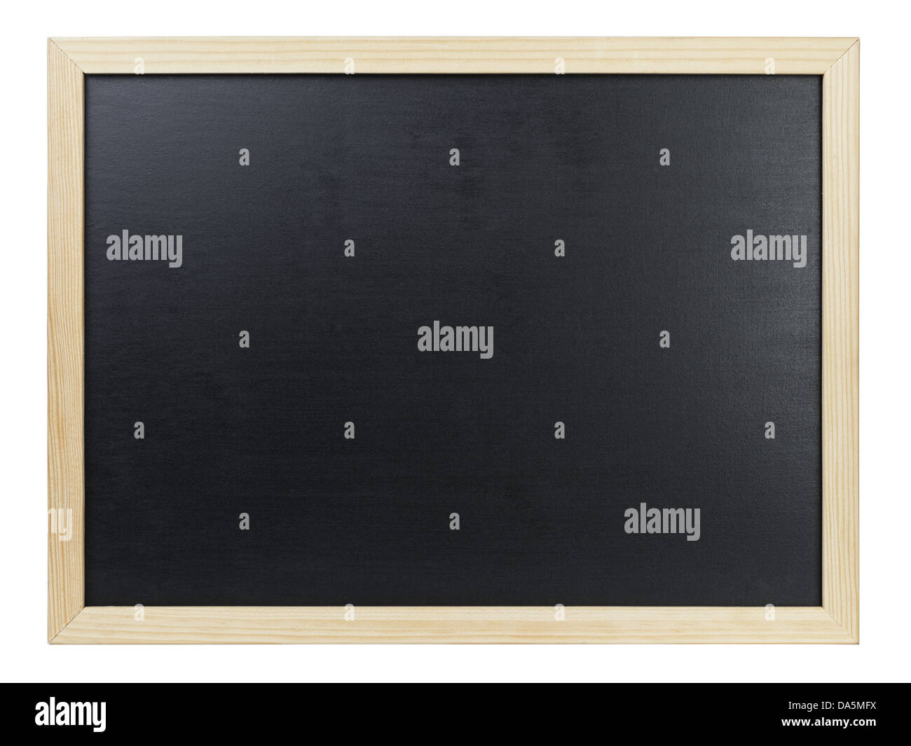 black blackboard in wood frame, isolated on white Stock Photo - Alamy